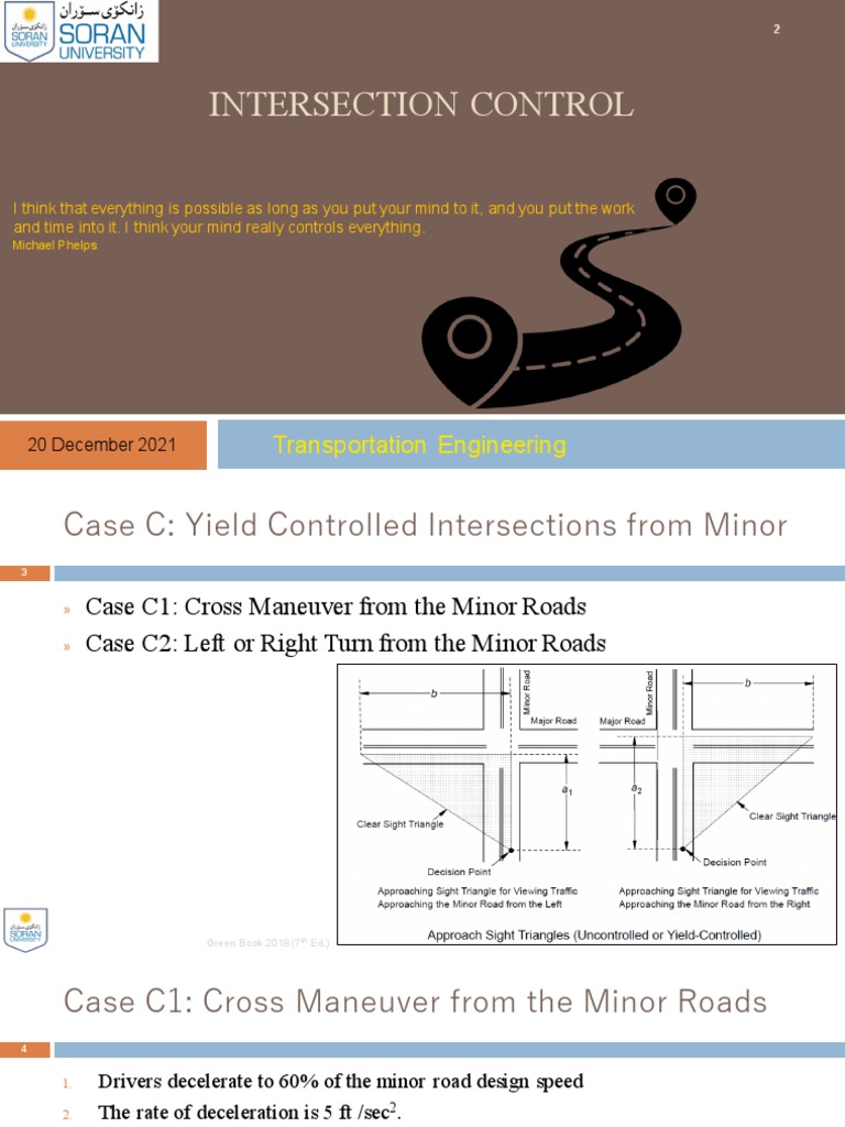 Intersection Control | PDF | Traffic | Intersection (Road)