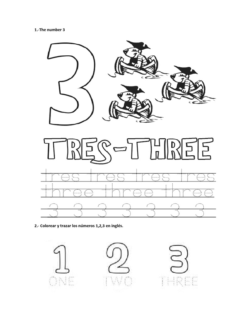 Numero 3 en Ingles | PDF