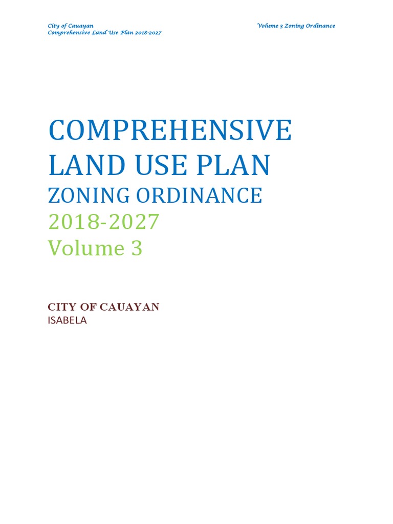 Volume III - Zoning Ordinance | PDF | Zoning | Farms