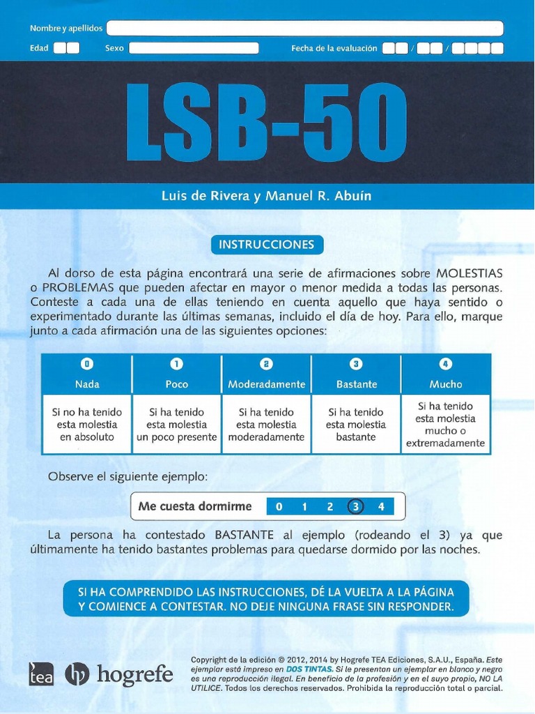 LSB 50 Formulario | PDF
