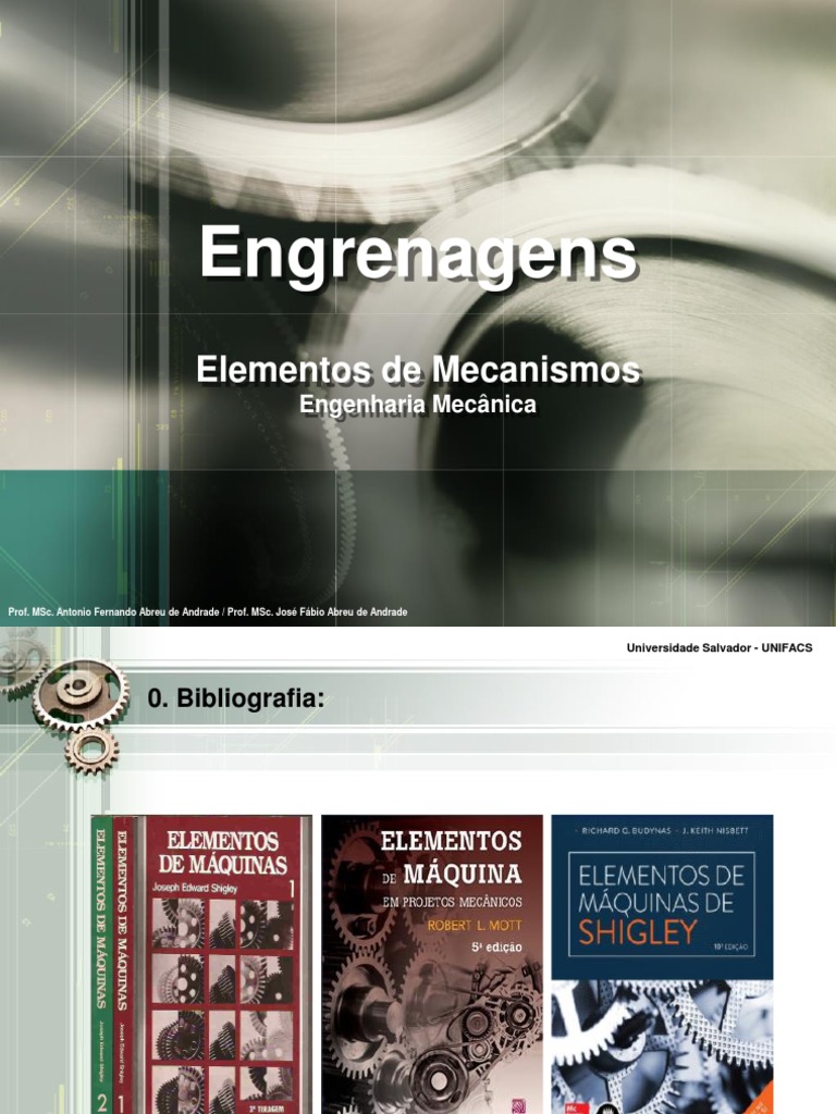 Aula 01 EMEC - Engrenagens | PDF