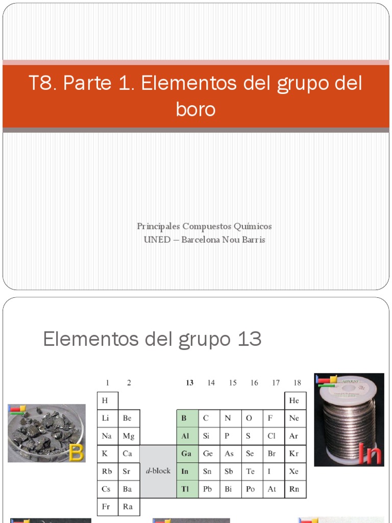PCQ. T8.Boro | PDF | Boro | Ácido