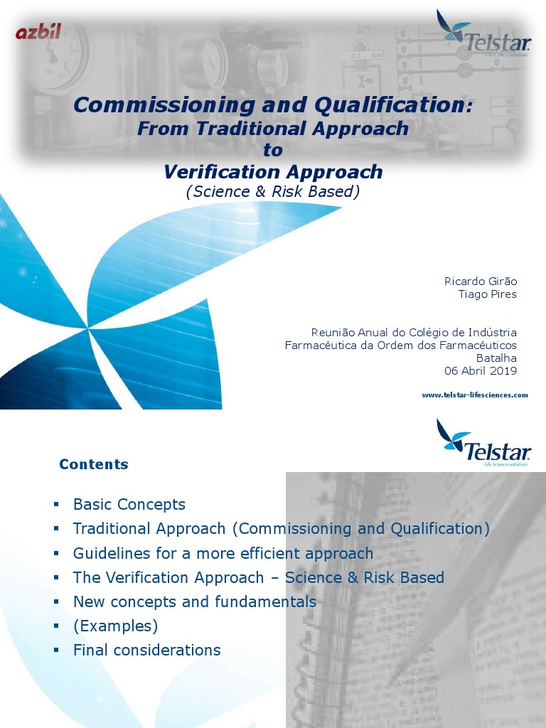 Commissioning and Qualification From Traditional | PDF | Verification ...