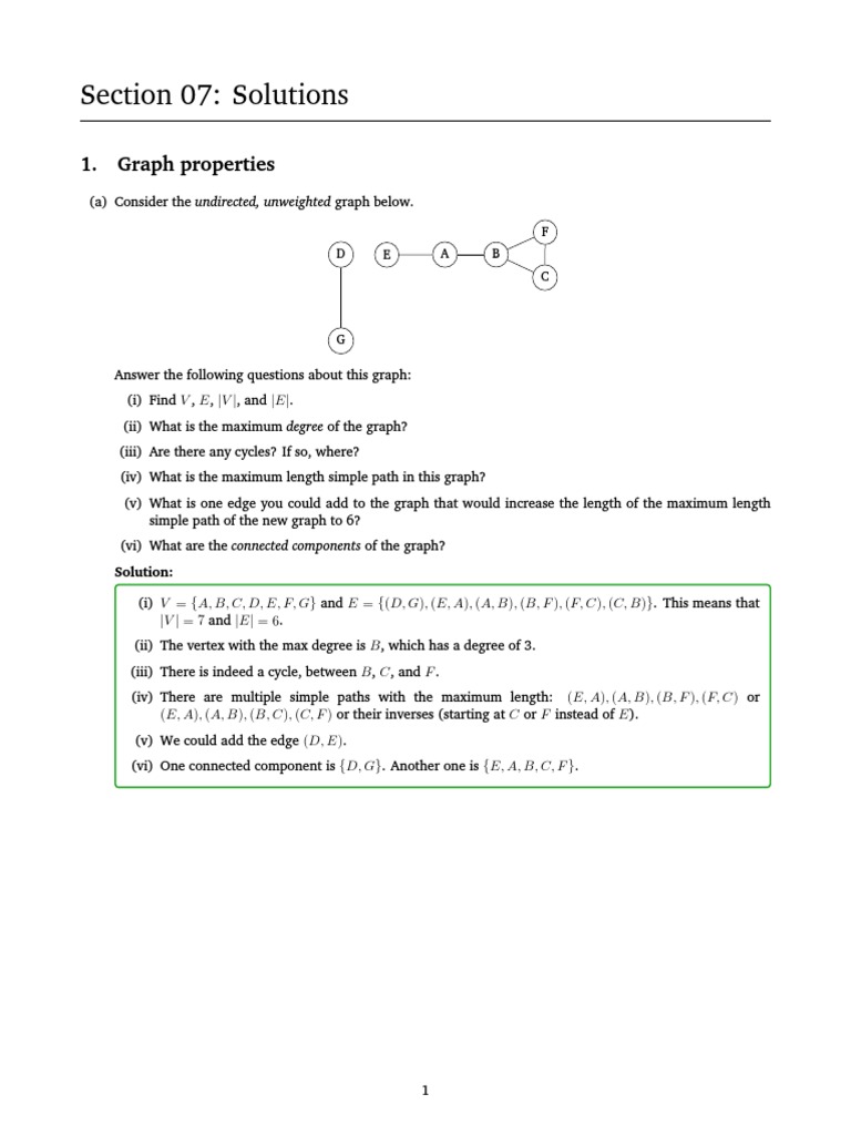 Section07 Solutions | PDF