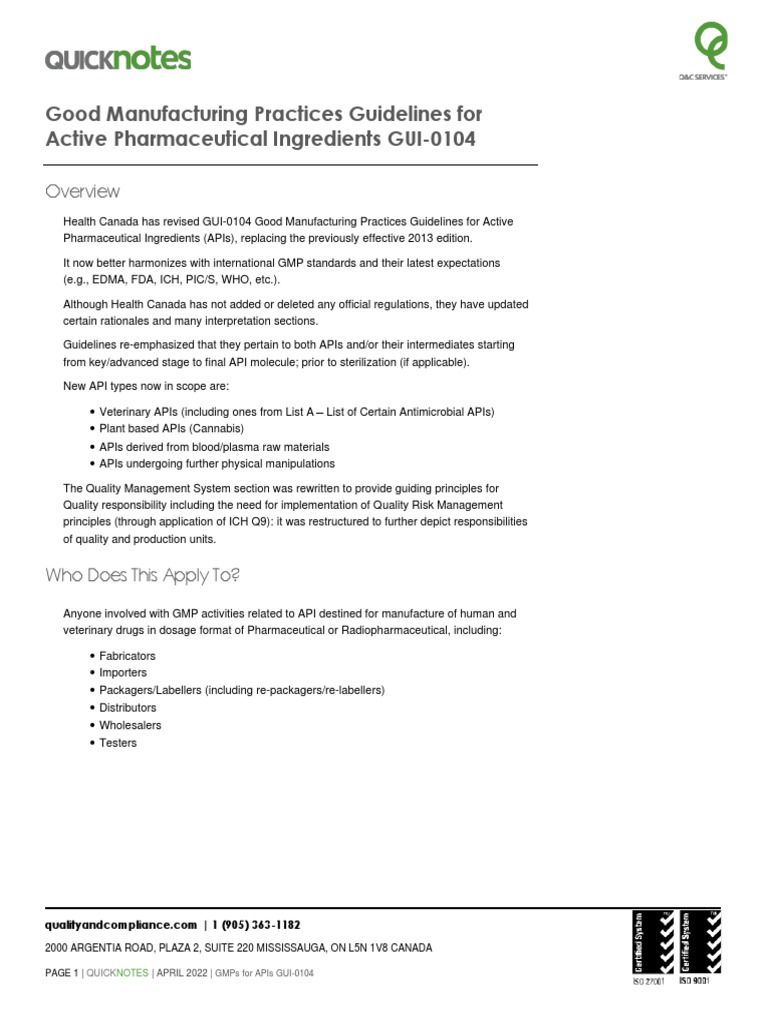 Good Manufacturing Practices Guidelines | PDF | Packaging And Labeling