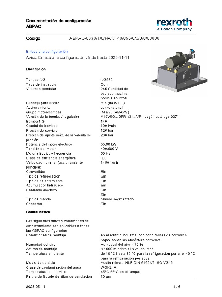 Documentación de configuración ABPAC | PDF | Tubería (transporte de ...