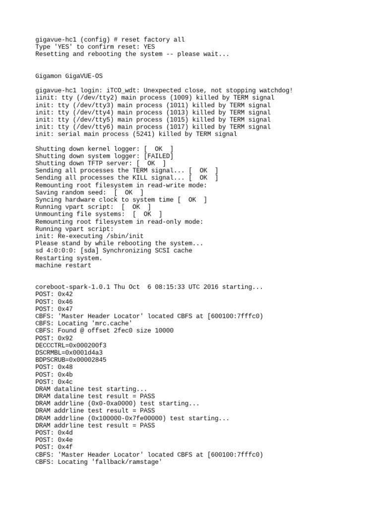 Reset Factory All | PDF | Booting | Central Processing Unit