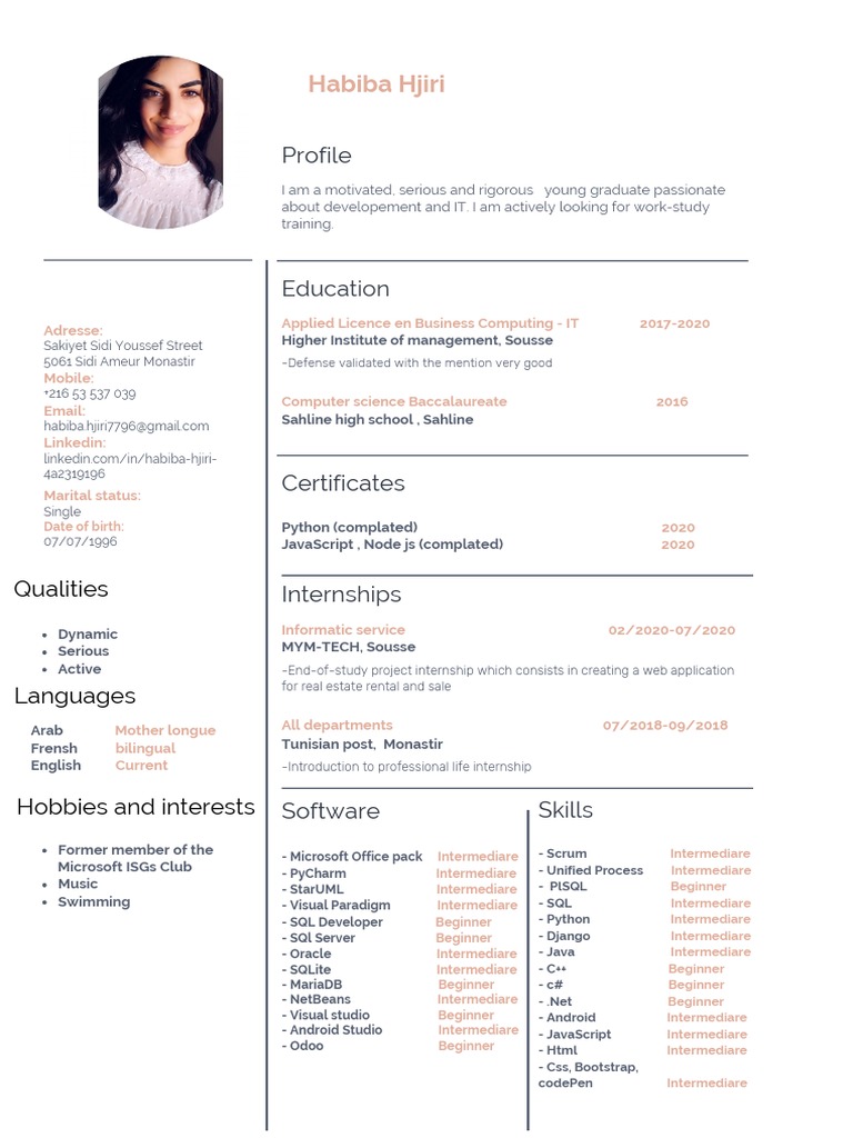Green and Black Minimalist Resume 1 | PDF | Software | Information Technology Management
