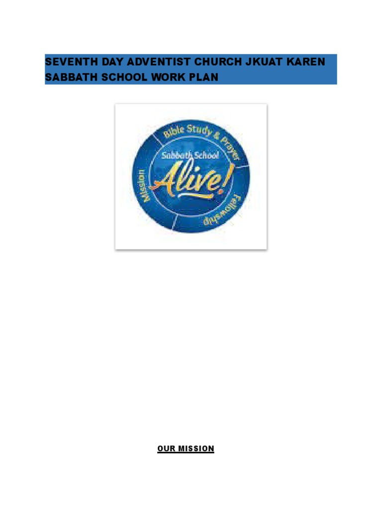 SDA Church Sabbath School Plan | PDF | Seventh Day Adventist Church ...