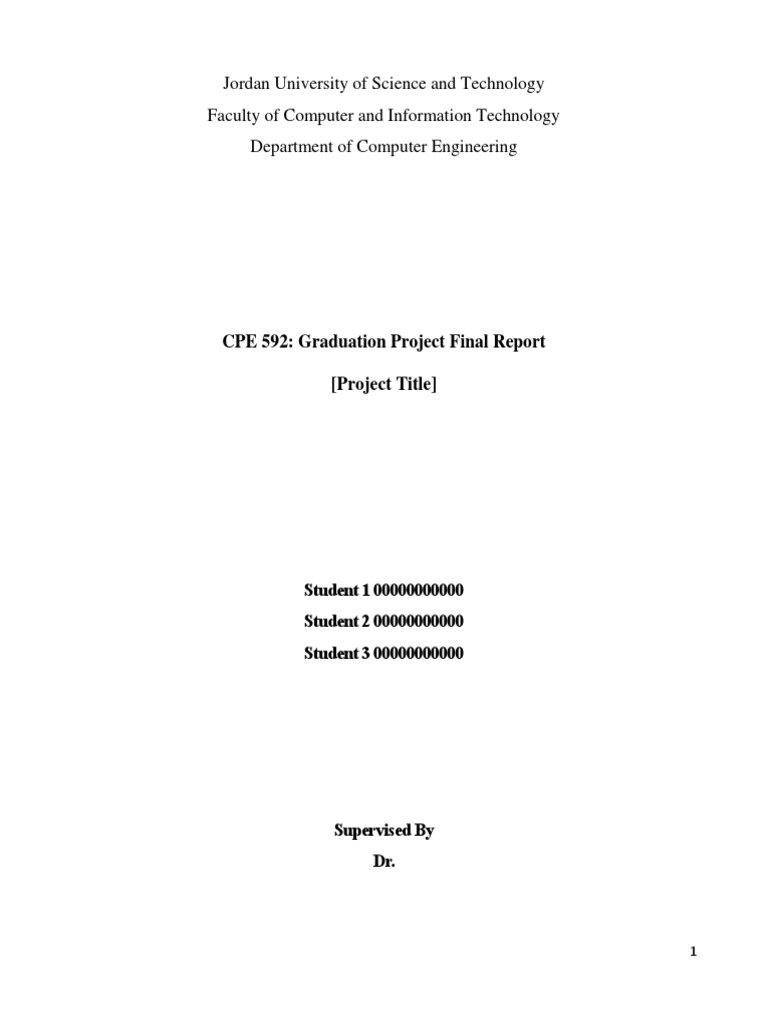 Capstone Project2 Template Pdf