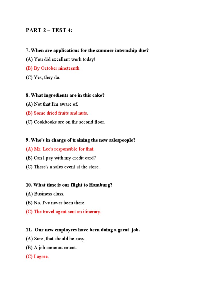 Part 2 Test 4 Pdf