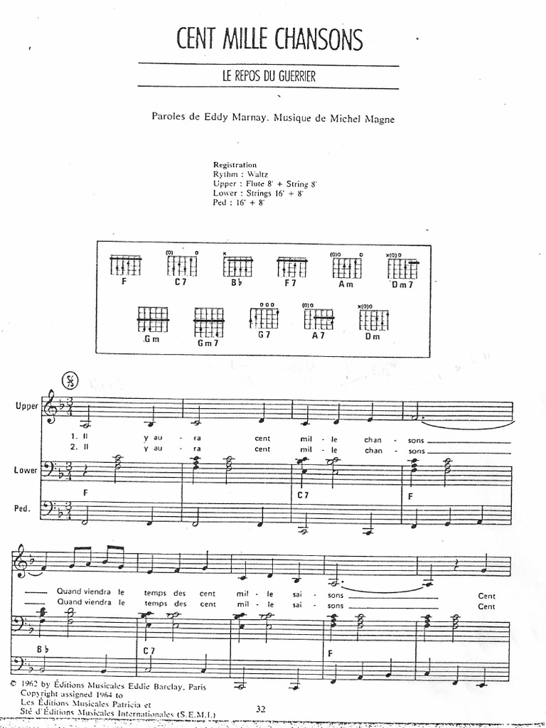Cent Mille Chansons | PDF