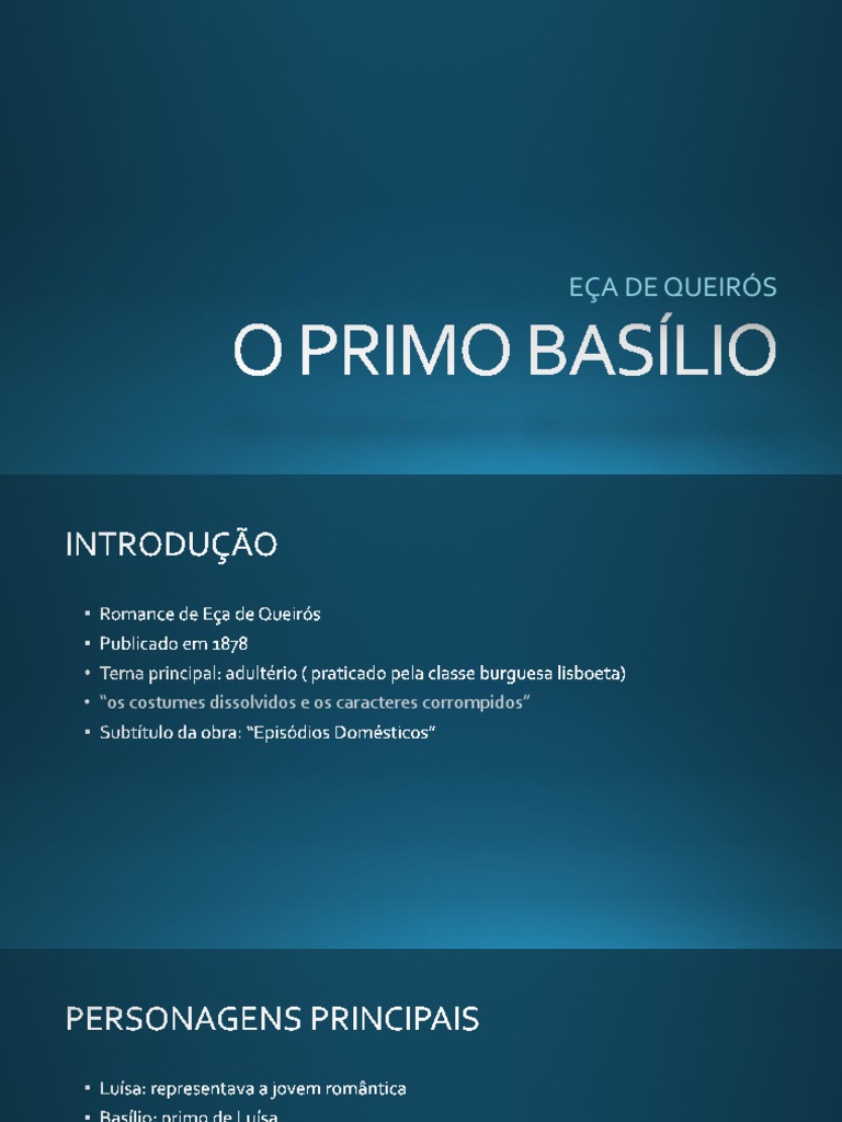 Português - O Primo Basílio | PDF