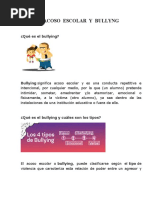 El Bullying y el acoso escolar, PowerPoint en español | PDF