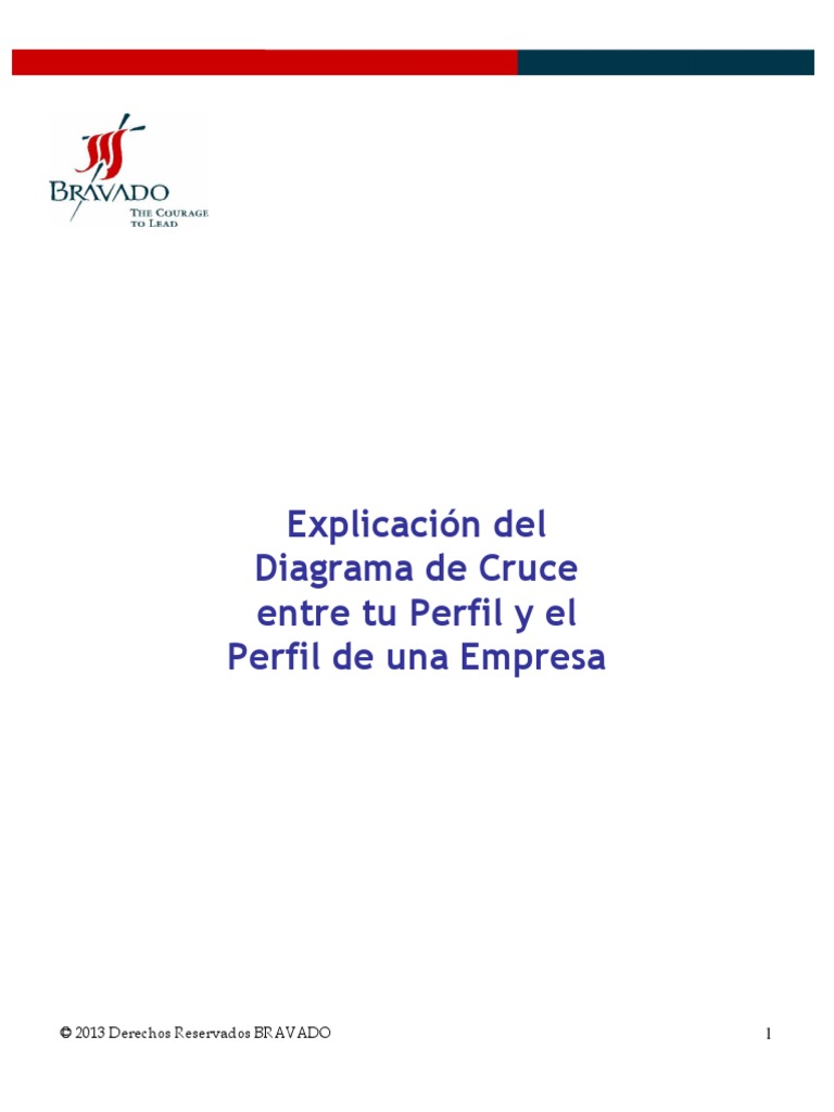 BRAVADO Explicación de Diagrama de Cruce | PDF | Gestión de recursos ...