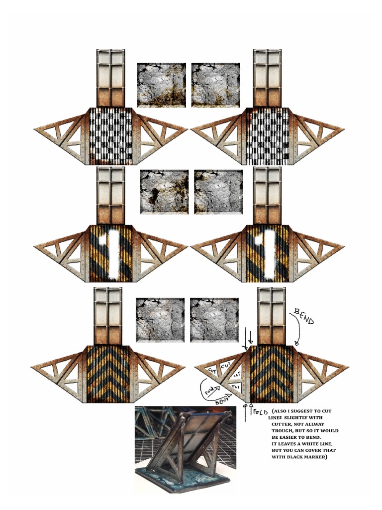 Papercraft GatesBarriersSigns | PDF