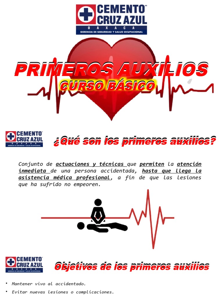 Guía Básica de Primeros Auxilios | PDF | Reanimación cardiopulmonar | Primeros auxilios