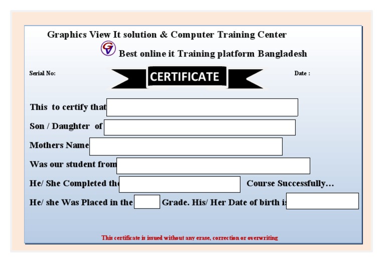 Academic Certificate | PDF