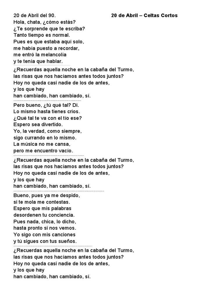 20 de Abril Del 90 | PDF
