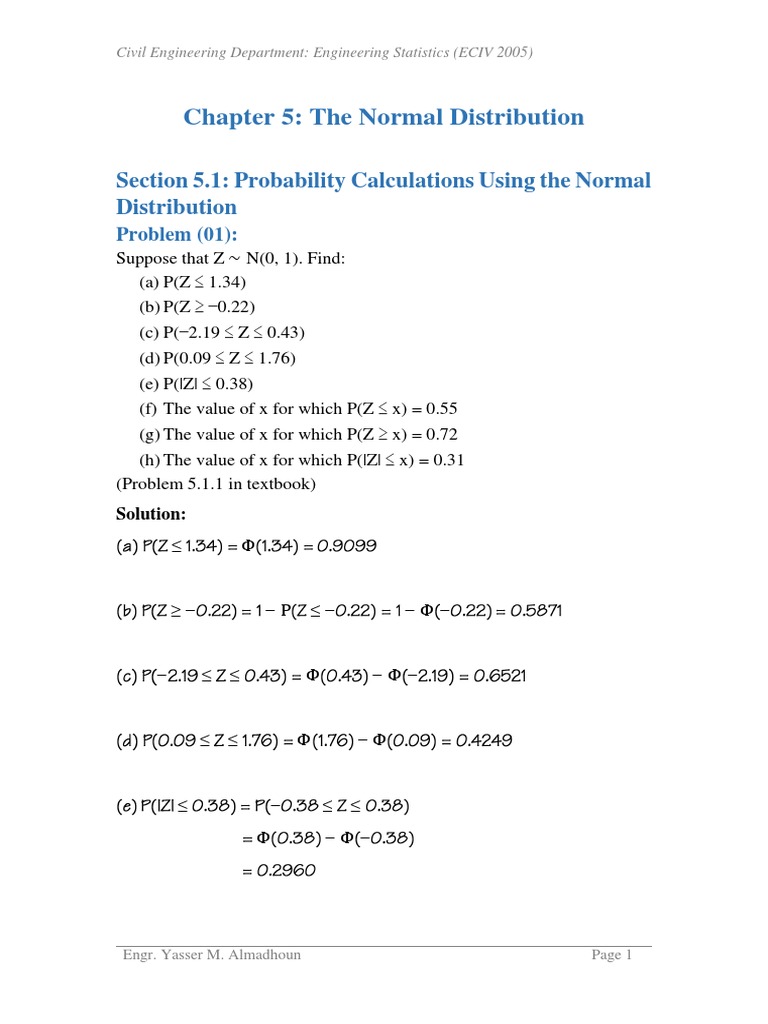 Lecture 14 Pdf Standard Deviation Normal Distribution