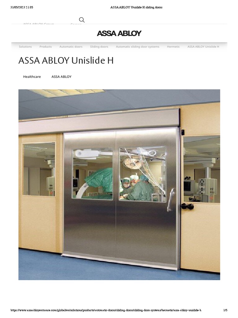 ASSA ABLOY Unislide H Sliding Doors | PDF