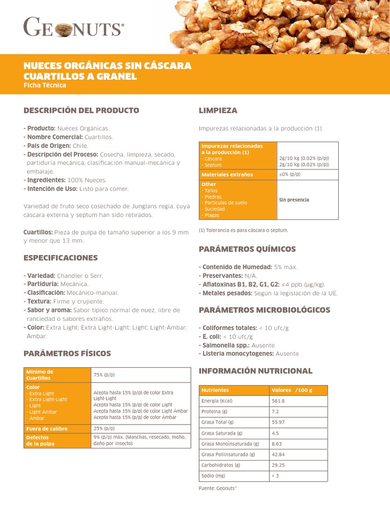 Organica Cuartillo 2018 | PDF | Nuez | Nutrición