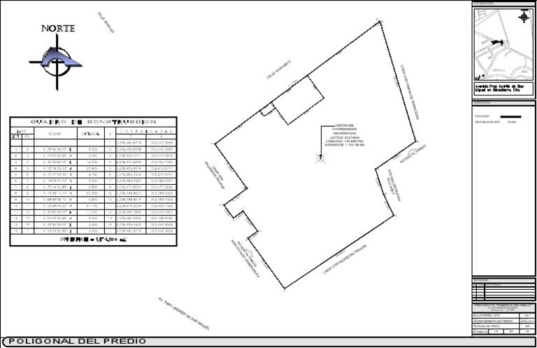 Poligonal Predio | PDF