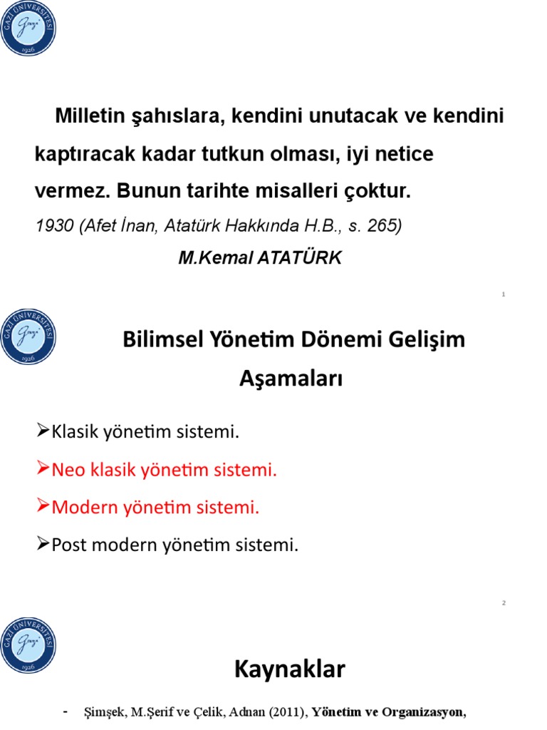 3 Hafta Yonetim Dusunce Sistemi-Devam | PDF