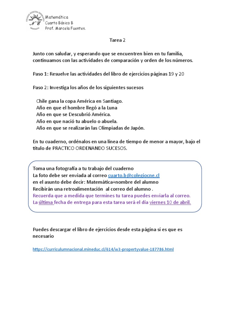 Tarea 2 Matematica 4B | PDF