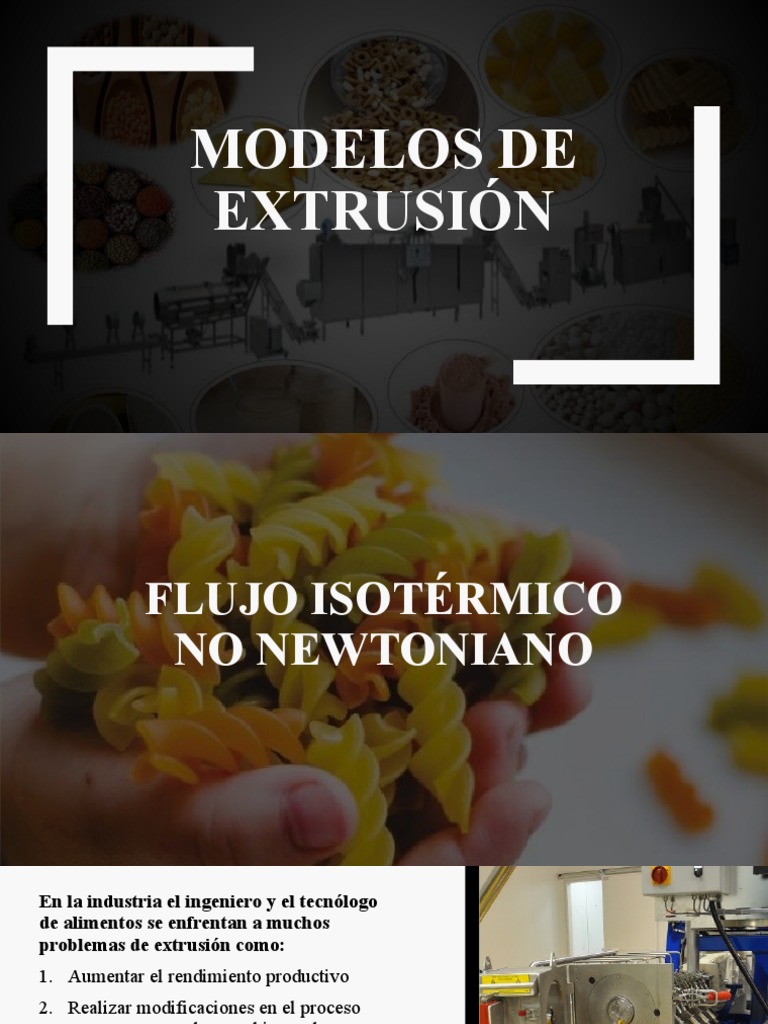 Ejemplos de Extrusión en Alimentos | PDF | Ingeniería Química ...