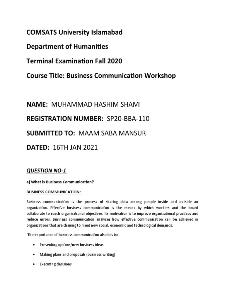 Sp20-Bba-110 BCW Terminal | PDF
