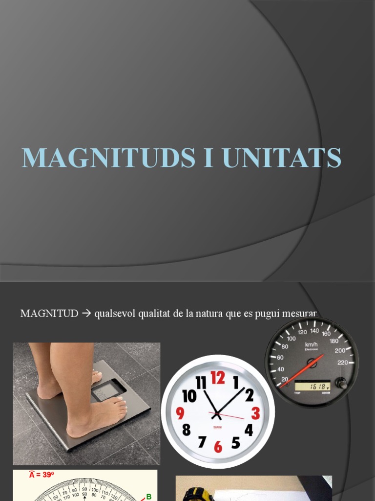 T1 Magnituds I Unitats | PDF