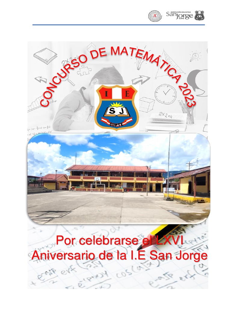 Bases Del Concurso de Matemática | PDF | Matemáticas | Educación Secundaria
