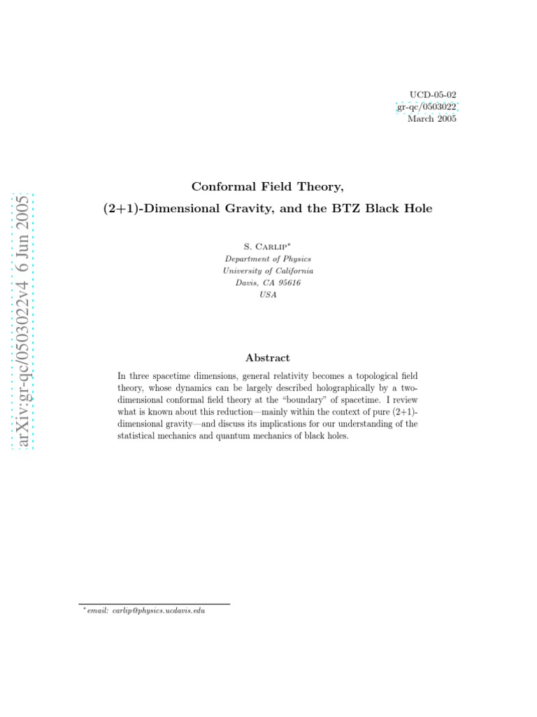 Conformal Field Theory | Download Free PDF | Gauge Theory | String Theory