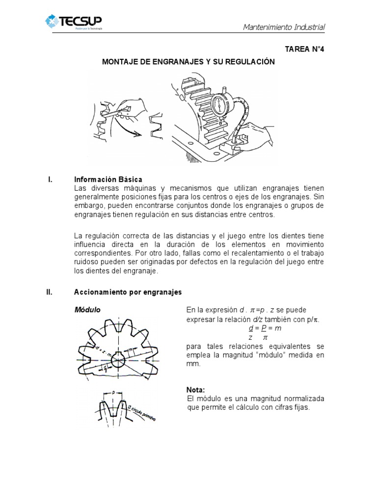 TR04 Trasmisión Por Engranajes | PDF | Engranaje | Equipo