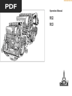 Deutz 1011F Engine Maintenance Guide | PDF | Belt (Mechanical) | Lubricant