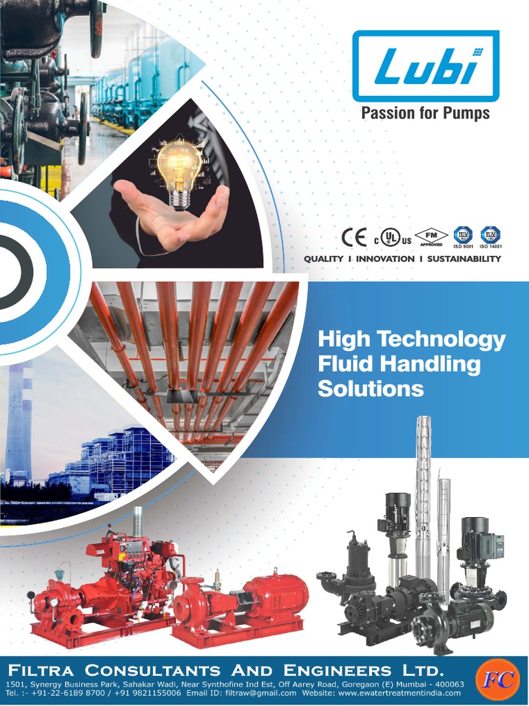 LubiPumps Brochureo - CataloguewFiltra | PDF | Pump | Water