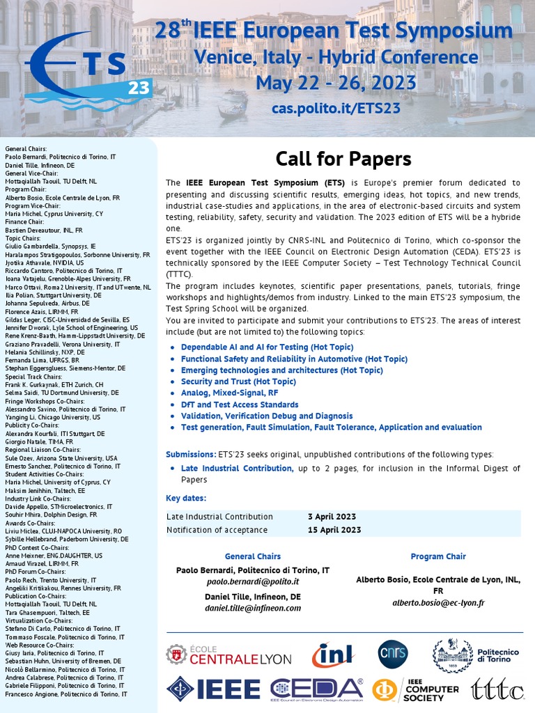 28 28 IEEE European Test Symposium IEEE European Test Symposium | PDF