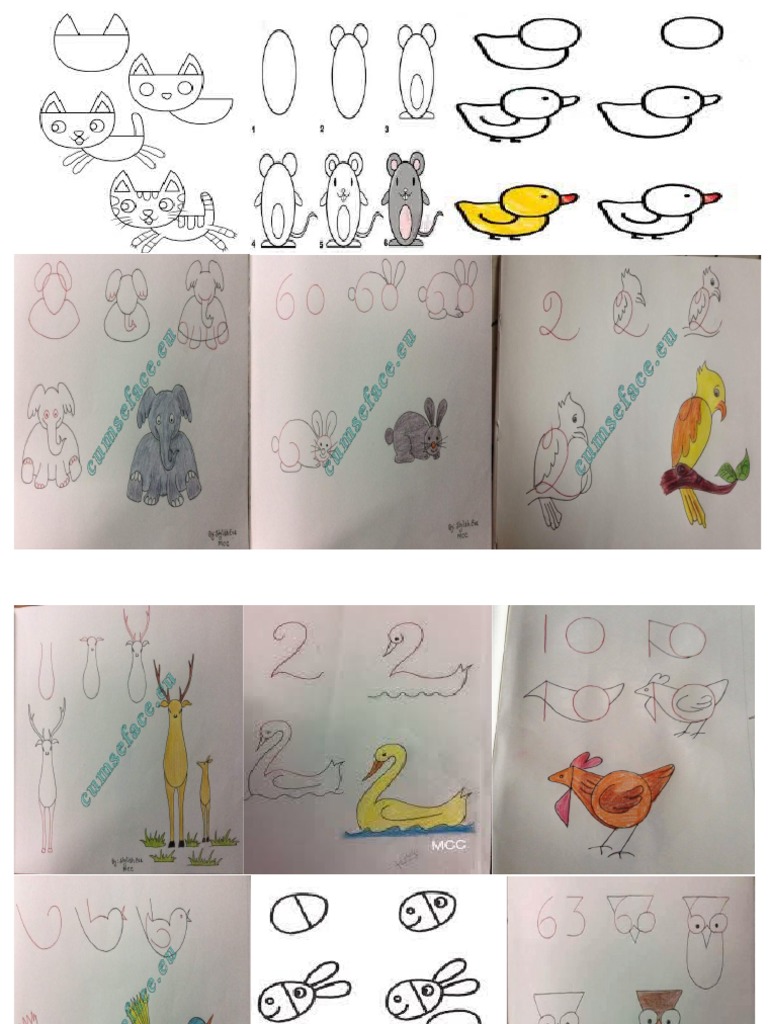 Desenez Animale Din Cifre | PDF