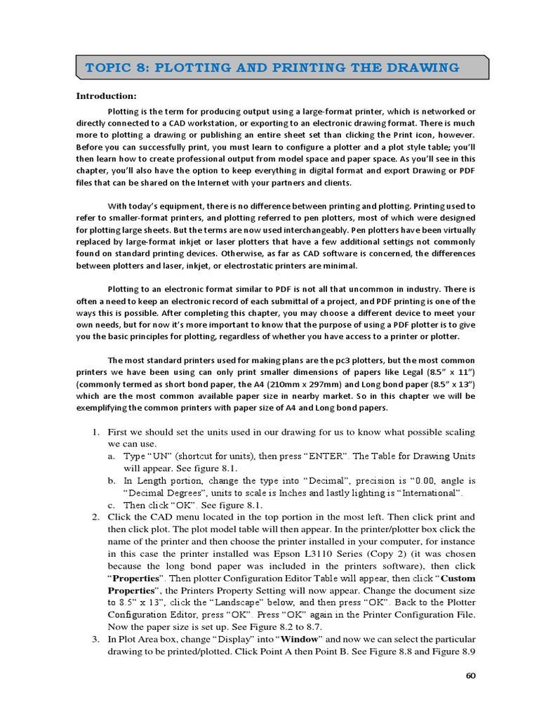Plotting CAD Drawings on Long Bond Paper | PDF | Printer (Computing) | Office Work