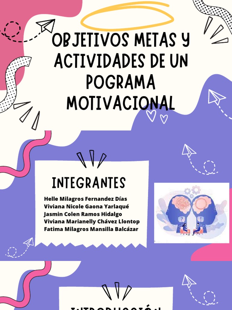 Grupo 04 - Objetivos Metas y Actividades | PDF | Motivación | Motivacional