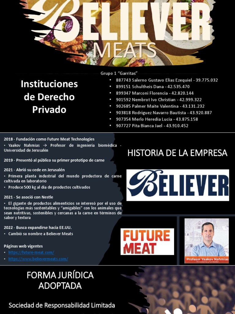 Believer Meats | PDF
