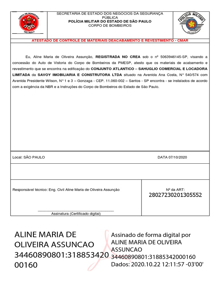 Anexo A - CMAR - ANA COSTA | PDF