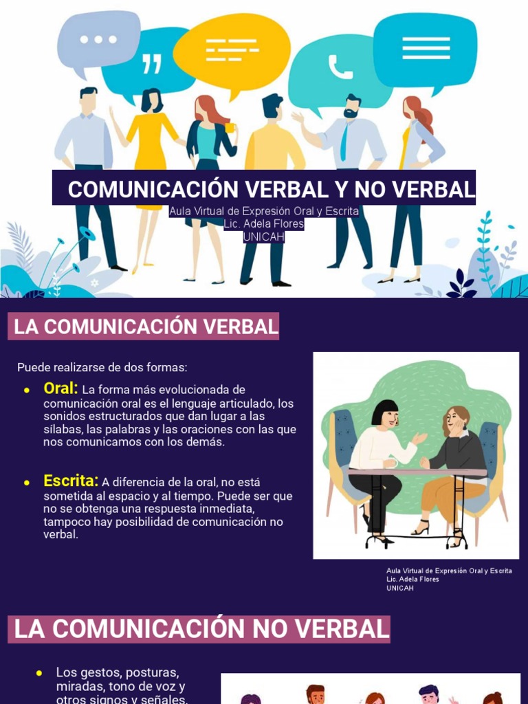 Comunicación Verbal y No Verbal | PDF | Relaciones personales, crianza ...
