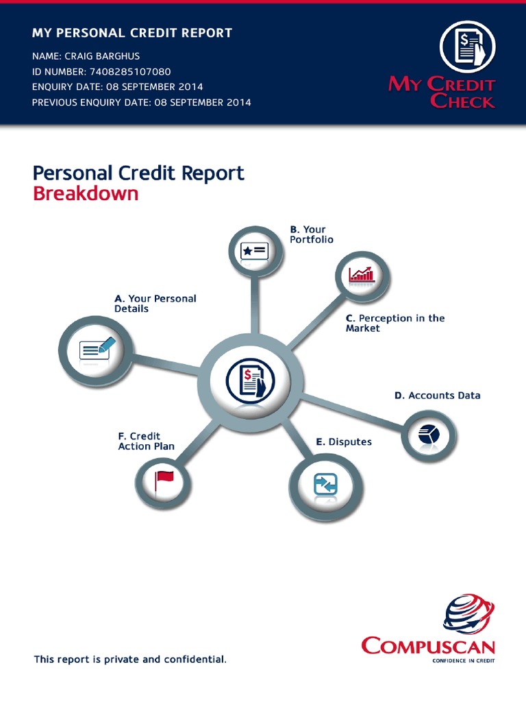 Compuscan My Credit Check Report | PDF | Credit | Finance & Money ...