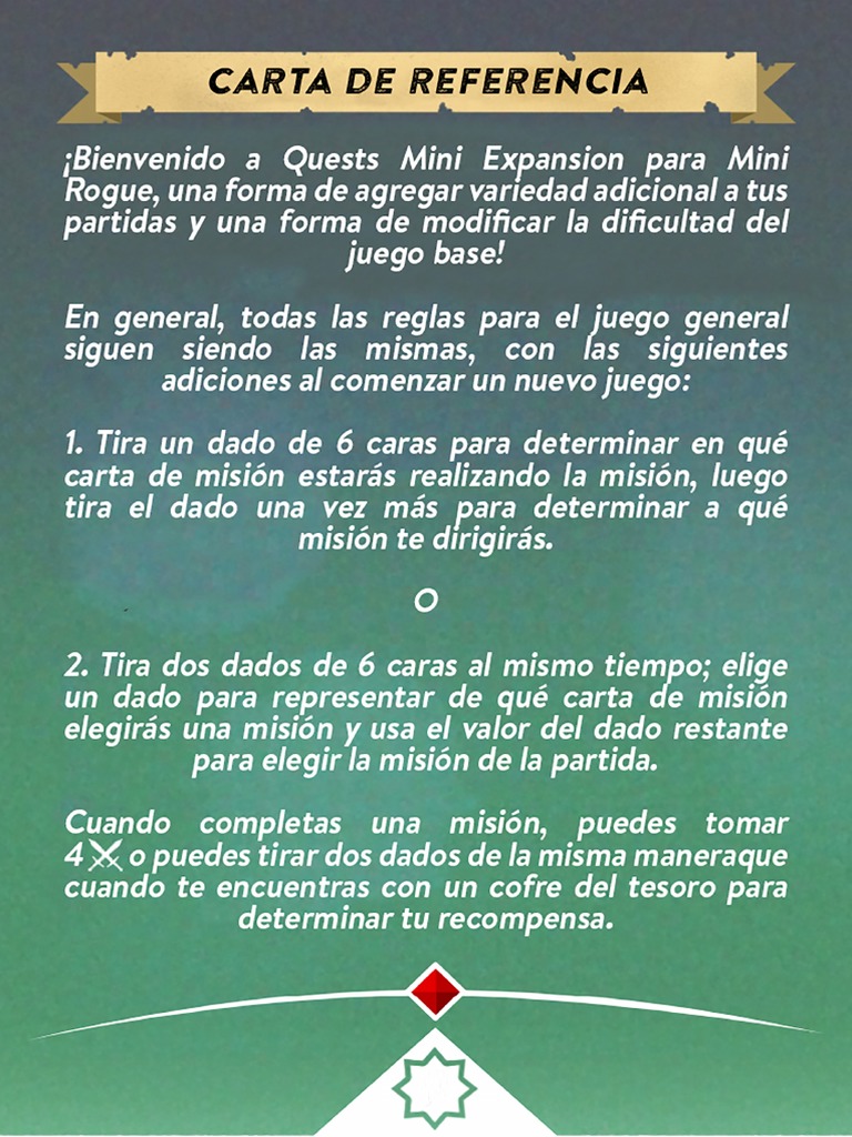 Mini Rogue - Expansion FanMade - Reglas - ES | PDF