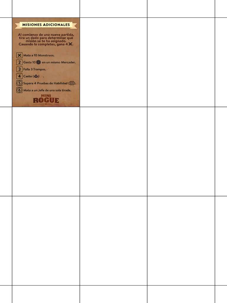 Mini Rogue - Expansion Coaster - ES - MAQ | PDF