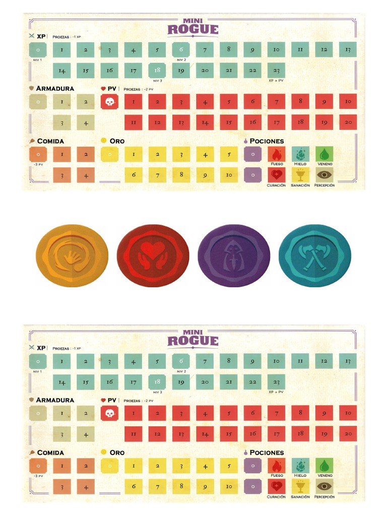 Mini Rogue - Base - Mat Jugador - ES - MAQ | PDF