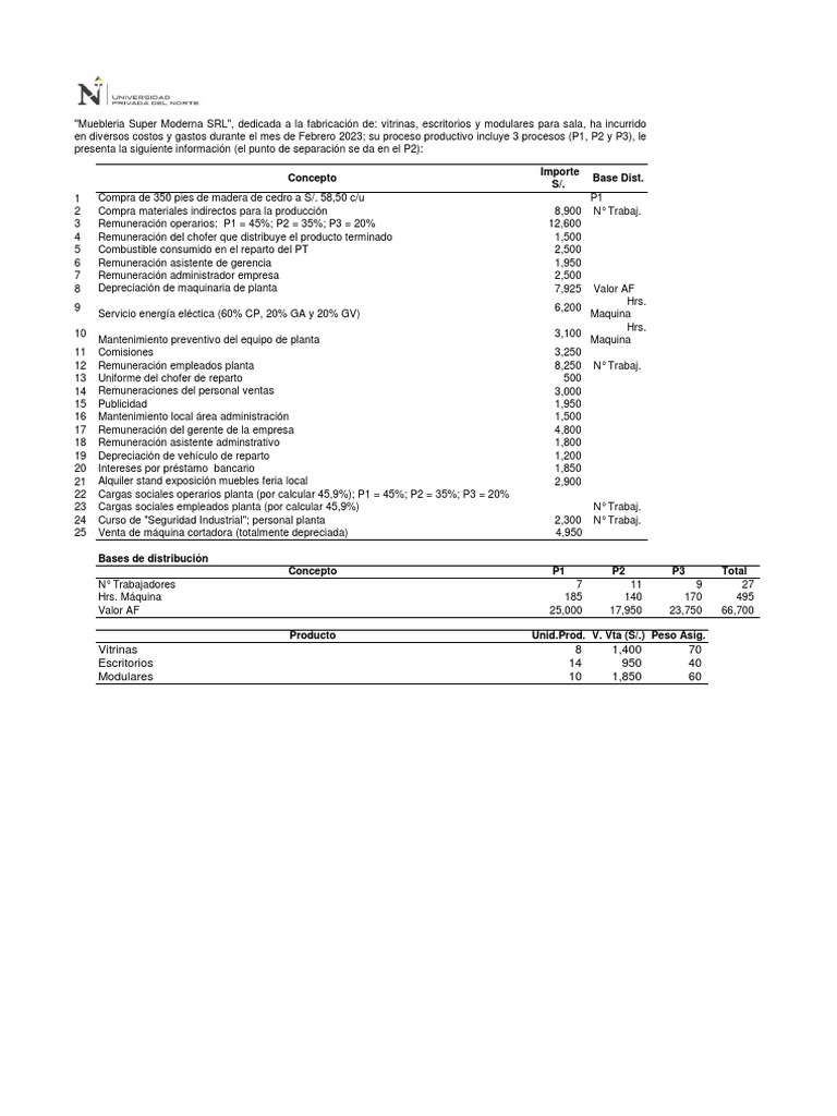 Práctica Costos Conjuntos | PDF | Economias