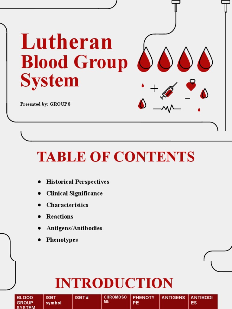 Lutheran Blood Group System Overview | PDF | Wellness